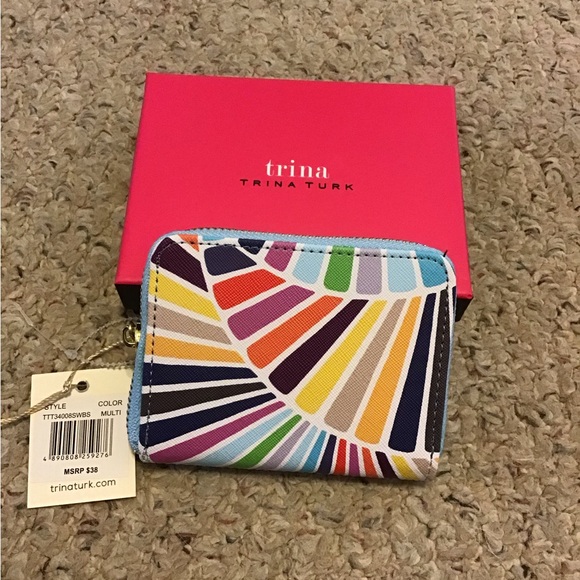 Trina Turk | Bags | Trina Turk Multi Colir Zip Around Wallet Nwt Nib ...